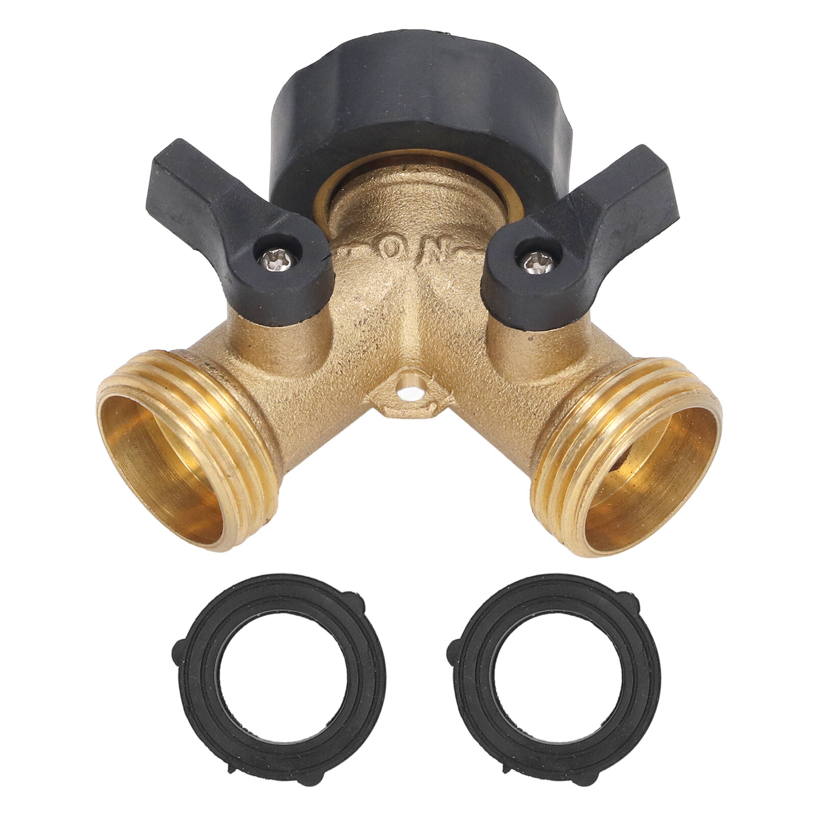 2-ходовой шаровой клапан, прочный латунный пластиковый клапан, переключатель 3/4 дюйма, латунный шланговый разветвитель для полива сада, орошения