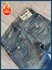Джинсы широкие ROMIKY, размер XL, васильковый