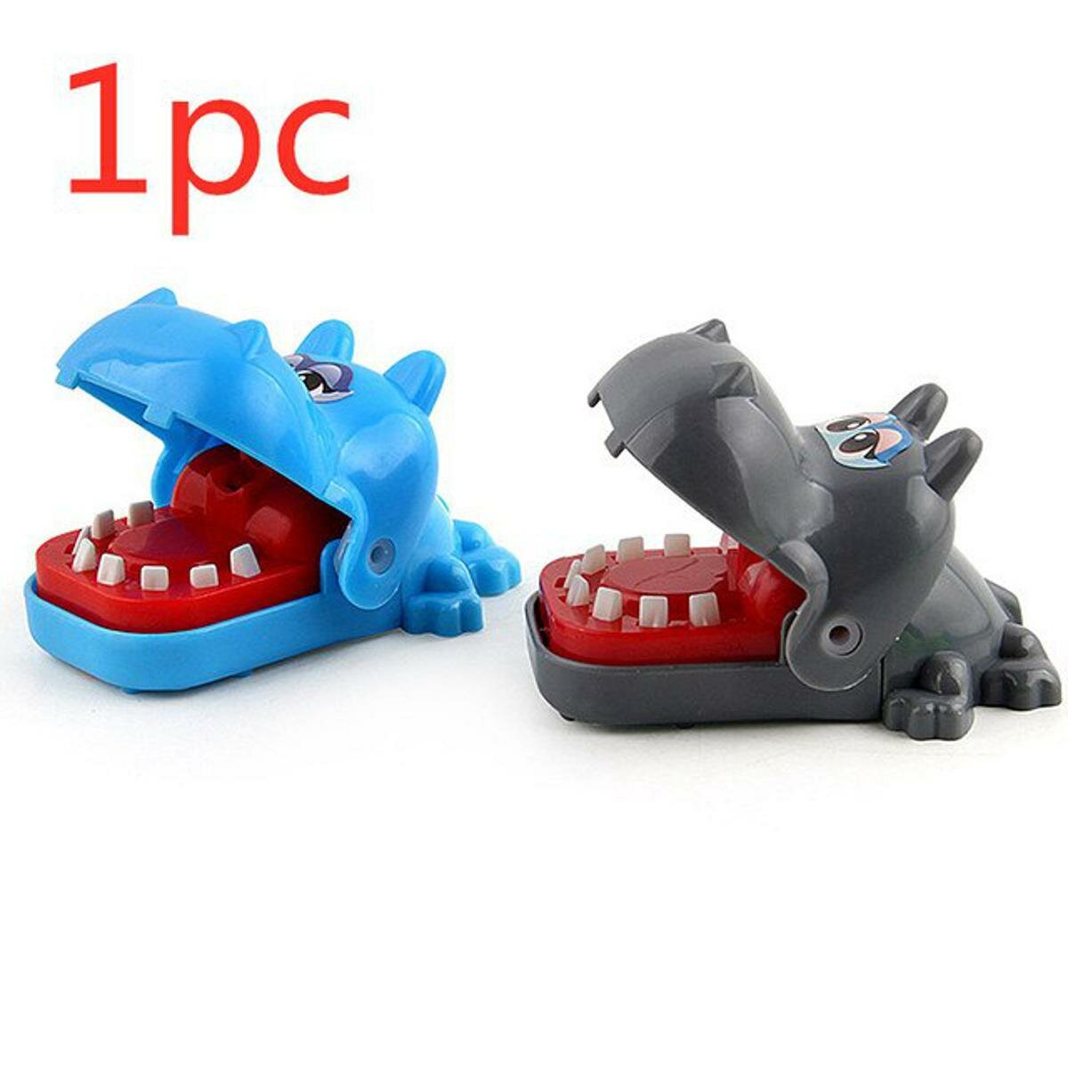 【Счастливее】 Новинка Игрушки Крокодил Бегемот Щенок Акула Зуб Стоматолог Игра Большой Рот Укус Пальцев Игрушка Розыгрыш