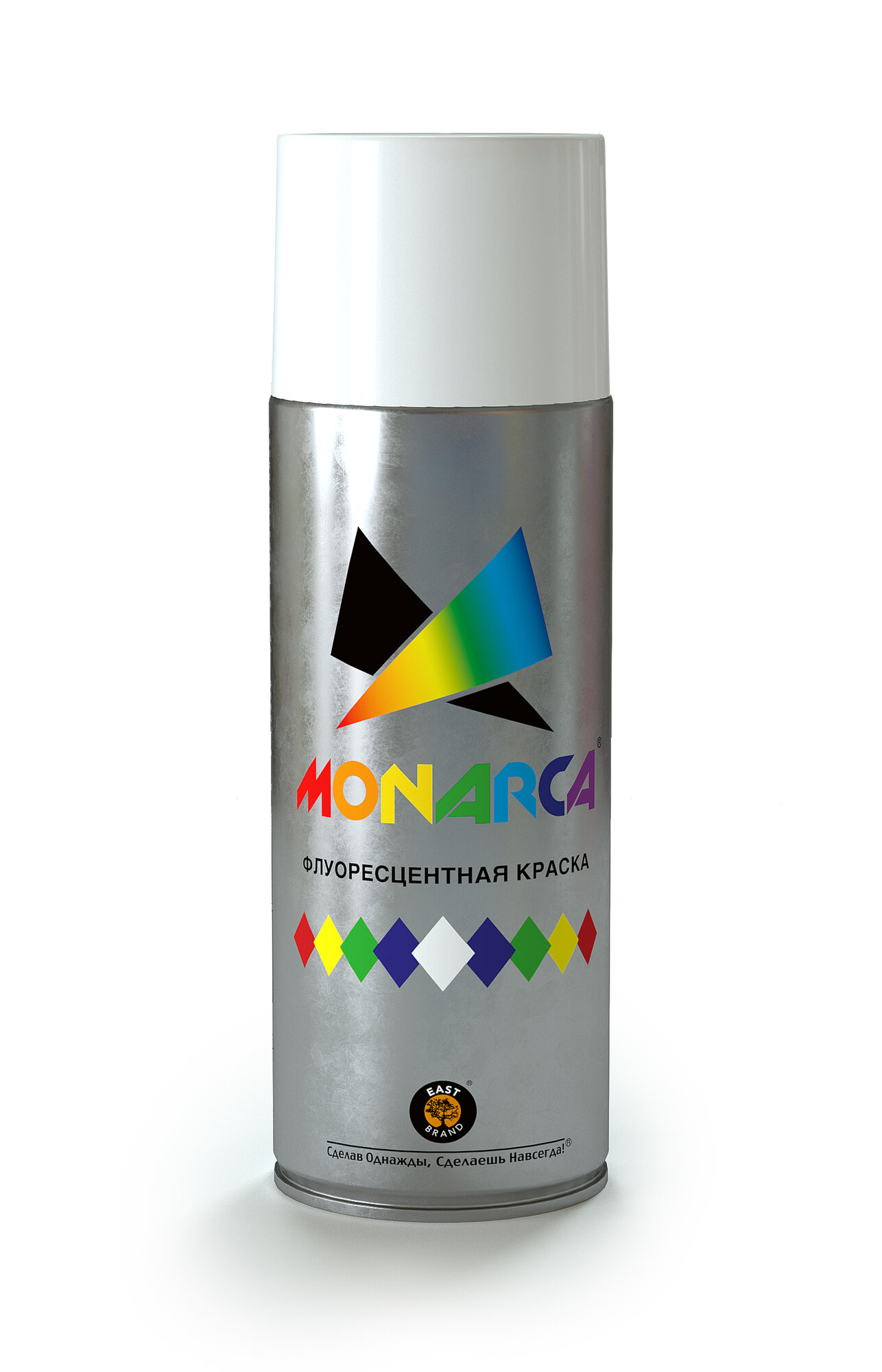 MONARCA Краска аэрозольная флуоресцентная Белый 41010