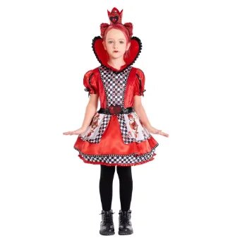 Детский костюм королевы сердец Красный, М