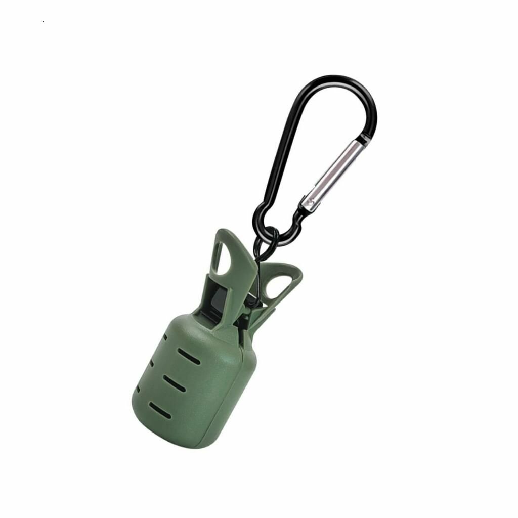 Защитник кальмара с карабином с карабинером для рыбалки каракатицы, Армейский Зеленый