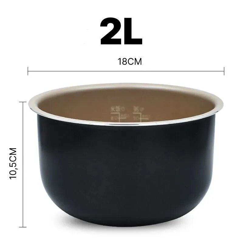 Чаша для мультиварки Philips HD3060 HD3160 HD3070 HD3061 HD3161 HD3071 , 2 л, керамическое покрытие