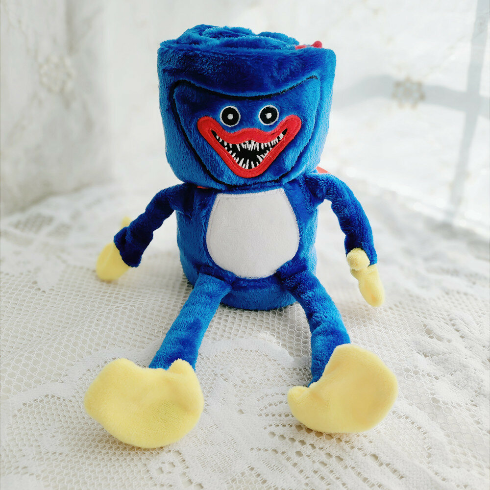 Baby Monster Фланелевая Рулонная Плед - Синий, Большой Размер 100x160см для Игр, Путешествий и Уюта