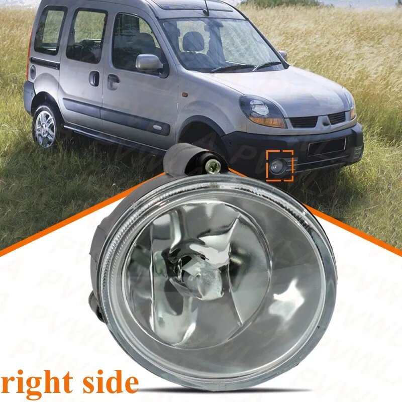 Галогенные противотуманные фары 2-контактный для Renault Kangoo Van 2003 2004 2005 2006 2007 2008 2009, автомобильные аксессуары, лампа переднего бампера 1 right