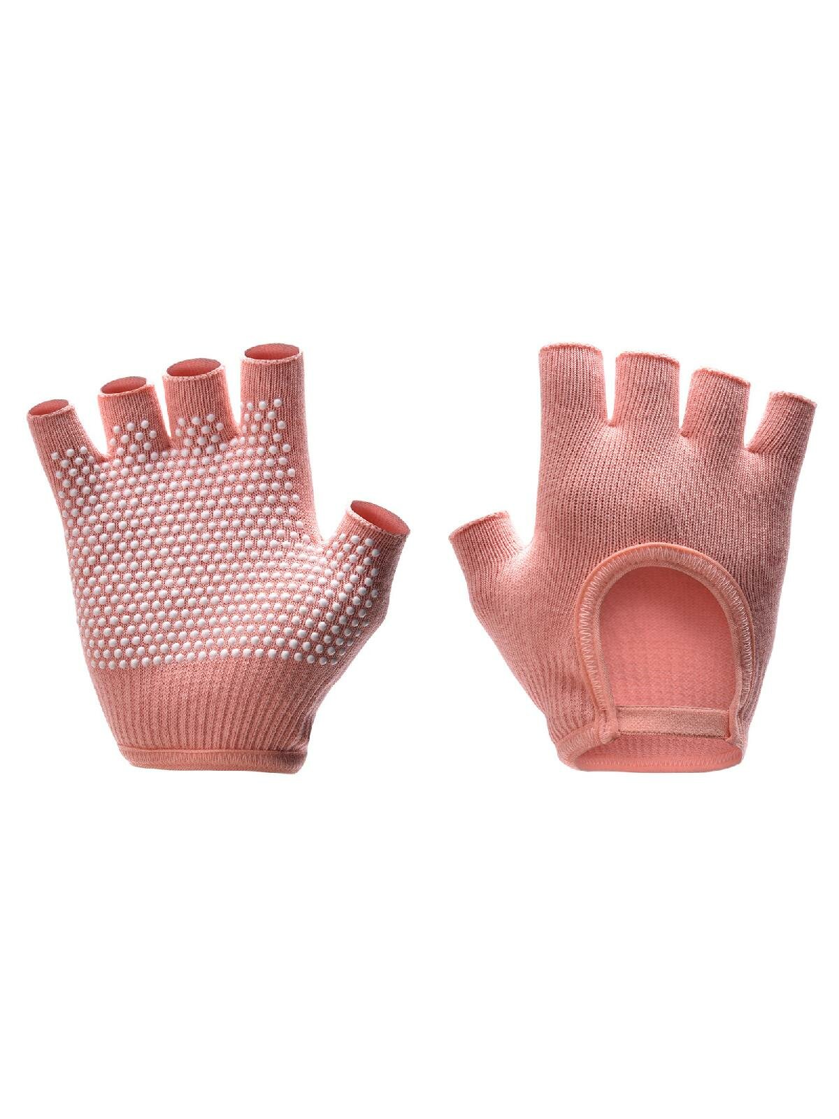 Перчатки для спортзала Спортивные перчатки Перчатки на полпальца Дышащие перчатки для пилатеса для женщин