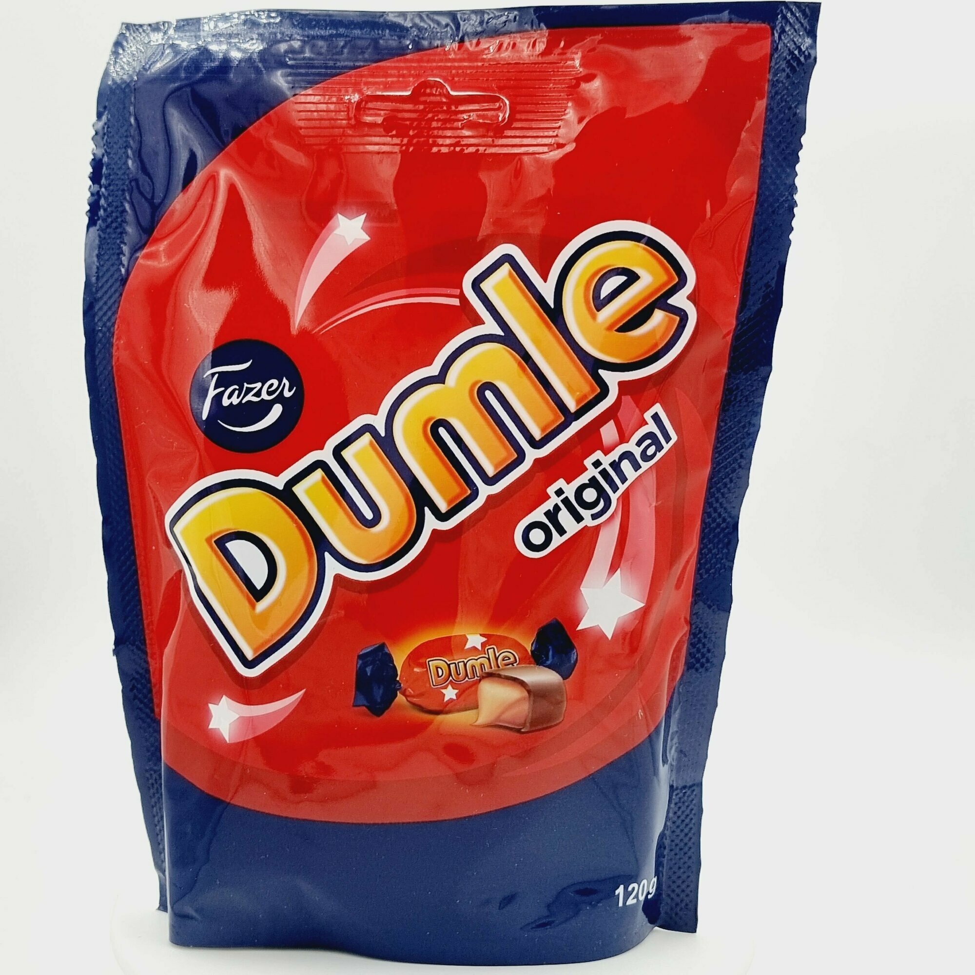 Конфеты FAZER DUMLE Original ирис в молочном шоколаде 120г