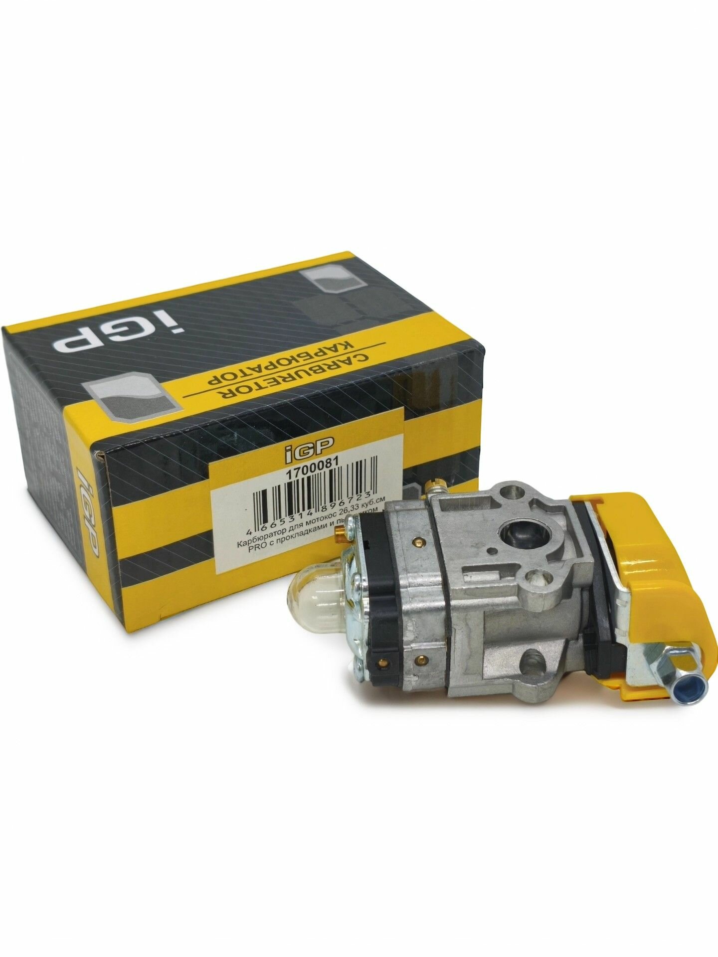 Карбюратор 26,33 куб. см PRO с прокладками и пыльником триммера Champion T221,-T347, мотопомпы GP25-II - GP27-II, высотореза PP126, опрыскивателя PS226, PS227