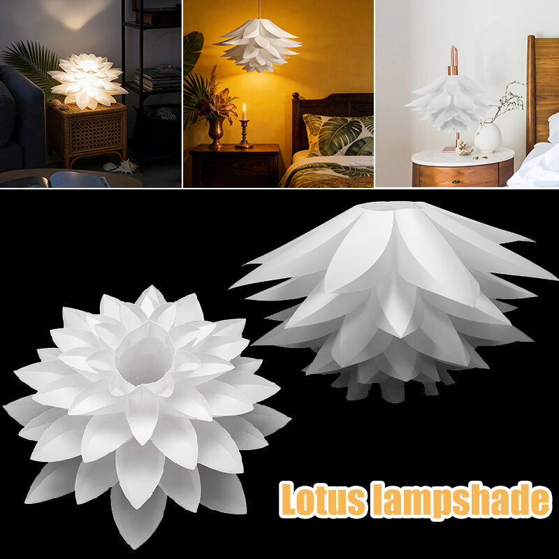 Плафон "Лотос" для гостиной, белый пластиковый абажур, подходит для потолочного светильника, торшера и настольной лампы