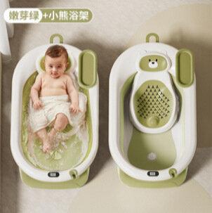 Ванночка для купания Yaqin, детские принадлежности, большая складная ванночка для новорожденных, для сидения и лежания, домашнее использование