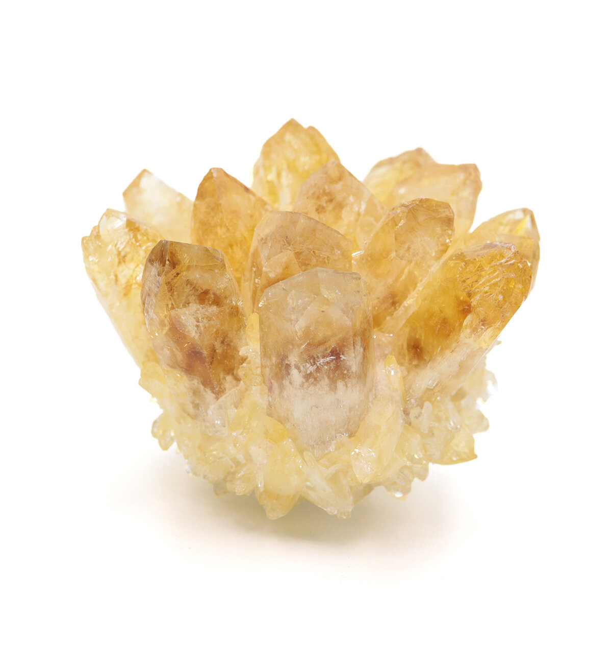 Друза кристаллов Желтый Кварц (Цитрин), натуральный камень/минерал, 200-250 г