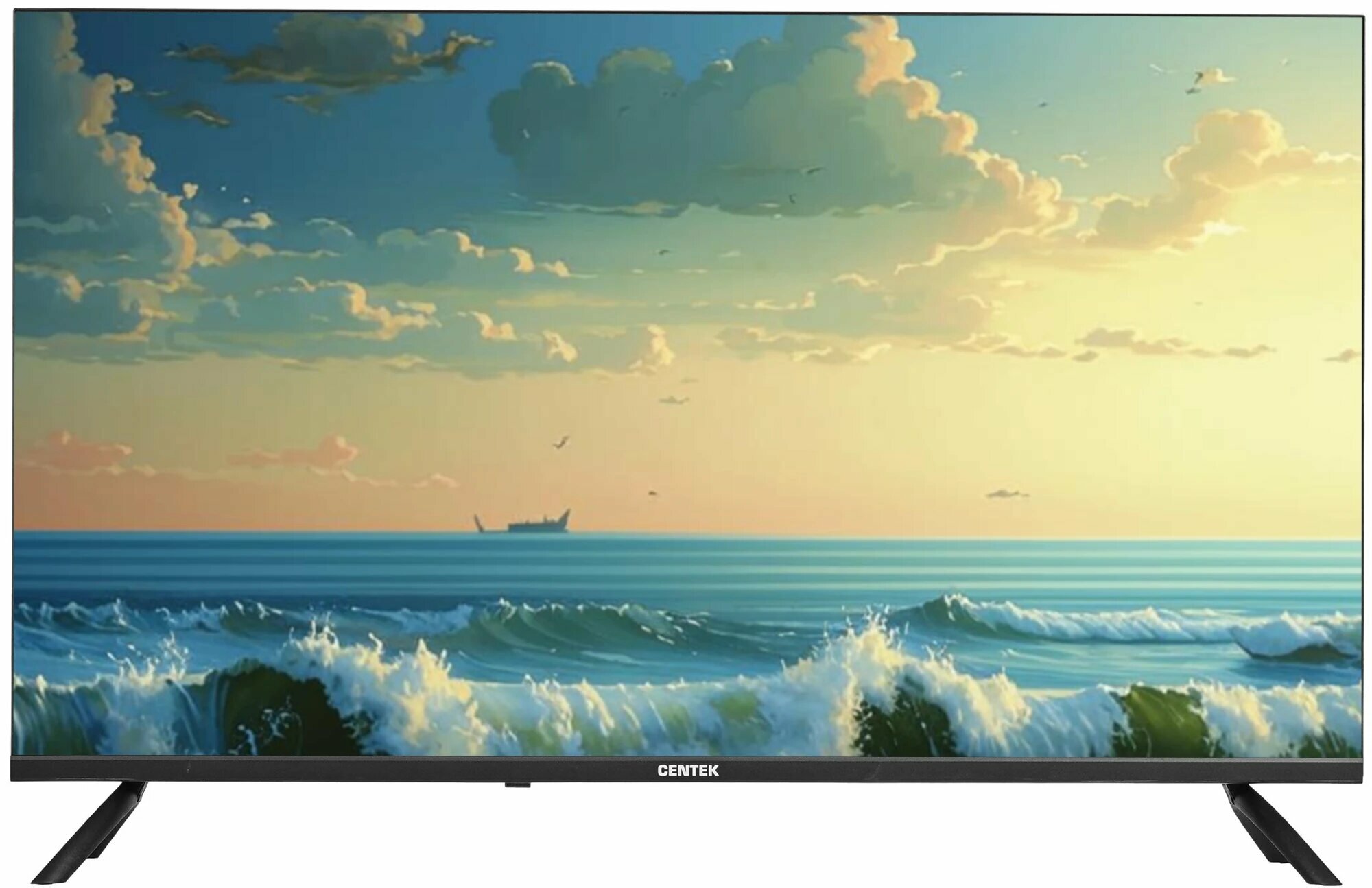 32" (81 см) Телевизор Centek CT-TV0021-32, черный (Direct LED, QLED, FullHD, Wi-Fi, 60 Гц, YaOS)