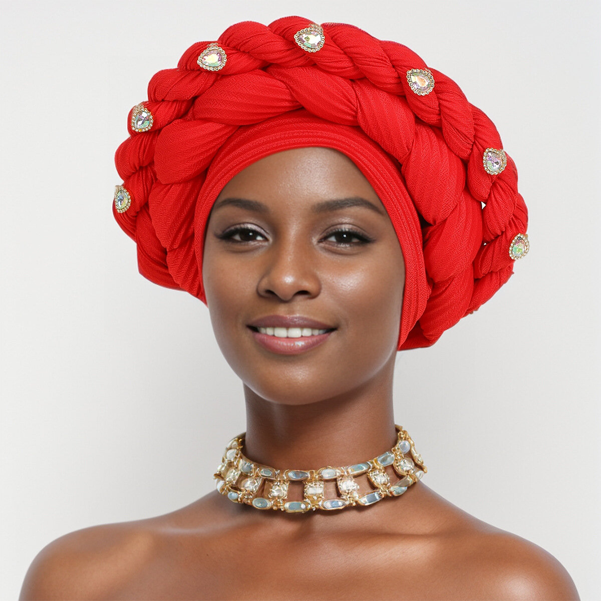 DIY Кепка Новая Тюрбан Атлас Лента Африка