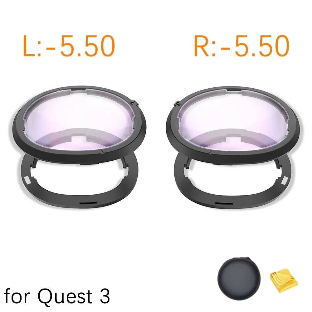 Для линз Quest 3 Близорукость Анти-синие антибликовые очки Магнитная оправа для очков VR Рецептурные линзы для аксессуаров Meta Quest 3