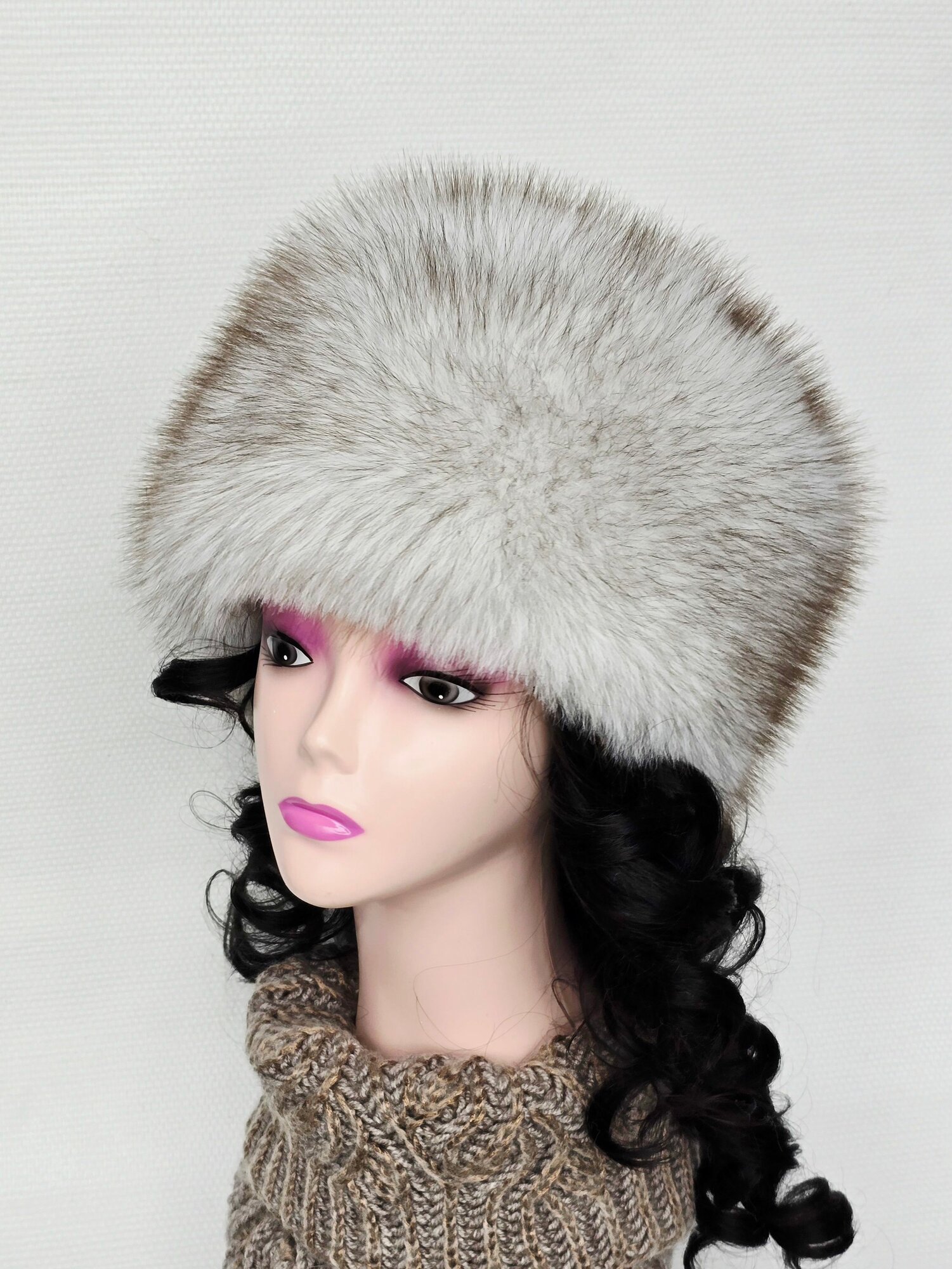 Шапка кубанка экомех для женщин