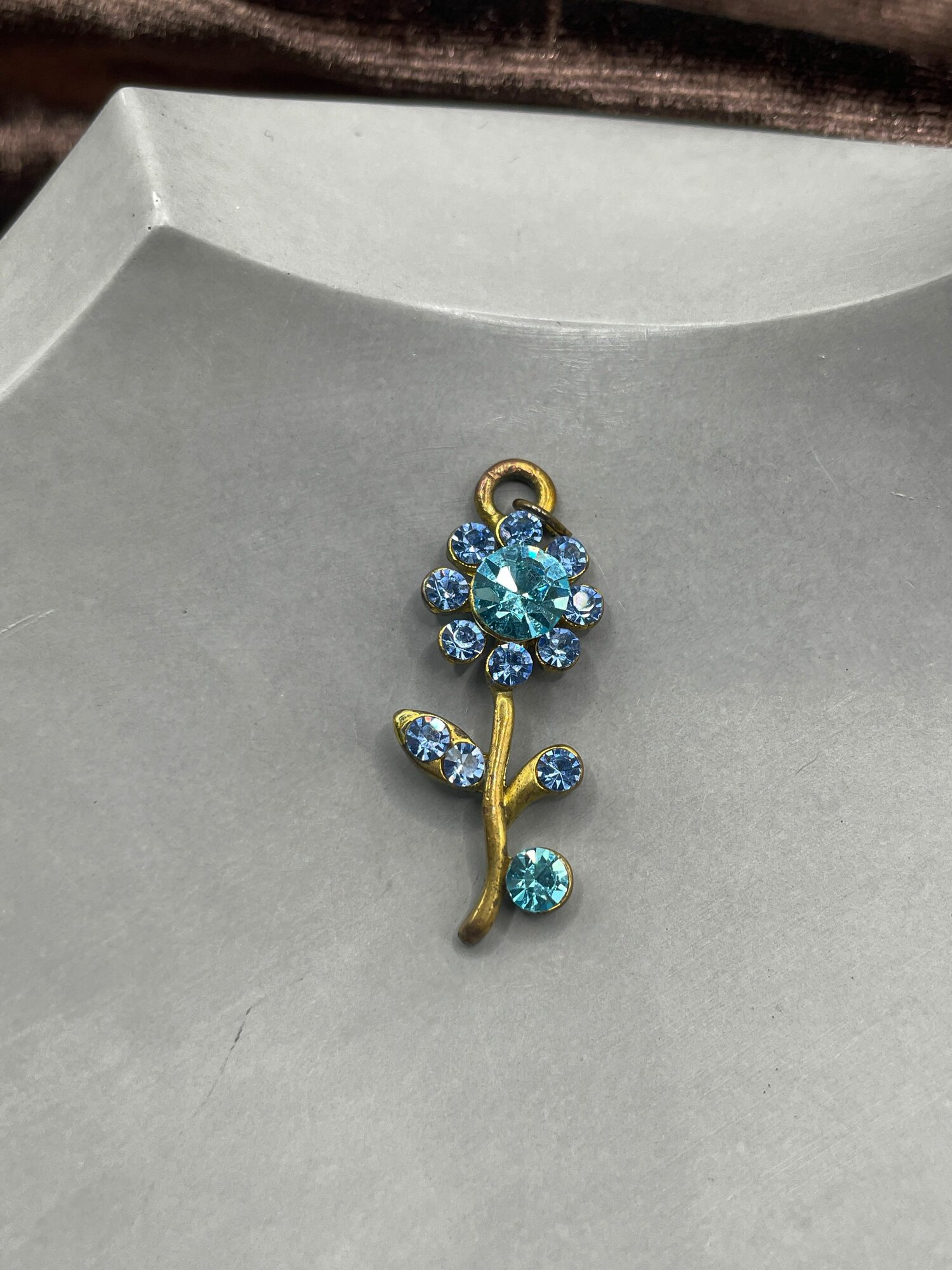 Винтажный кулон подвеска, цветок