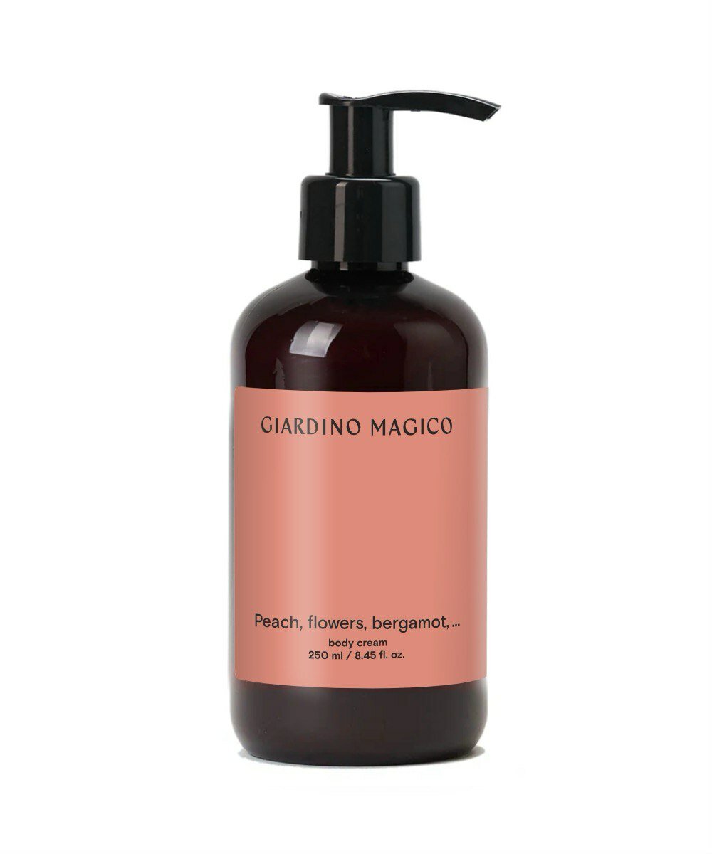 Крем для тела GIARDINO MAGICO Peach, flowers, bergamot (250мл)