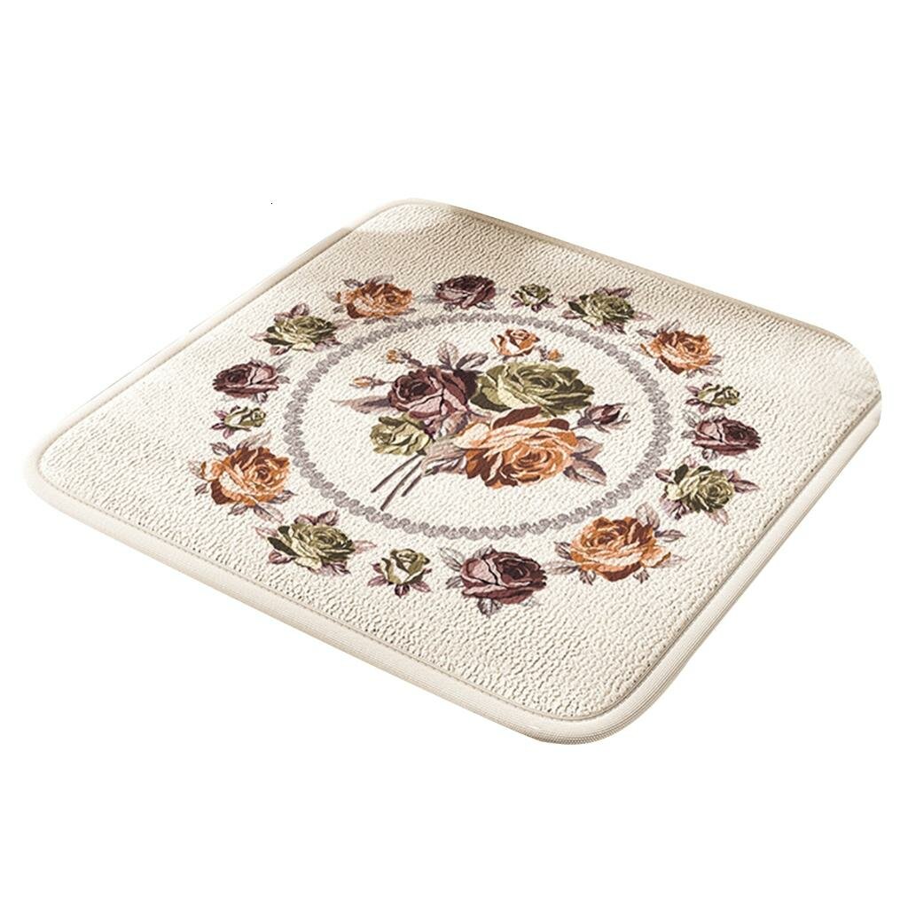 Мягкий чехол-сиденье для стула с рисунком цветов, Style 7 - 2