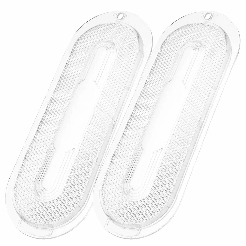 Прозрачные Овальные Крышки Для Ламп Вытяжки С Высокой Яркостью И Простой Заменой 2шт