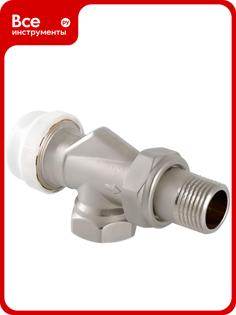 Вентиль термостатический угловой ViEiR осевой 1/2, для регулировки температуры радиатора VR348