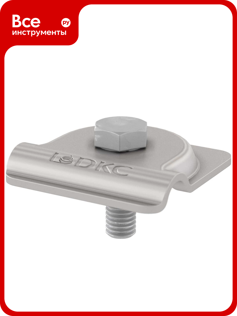 Соединительная клемма с болтом DKC NG3123, стальная клемма с горячим цинкованием, серый цвет, соединитель