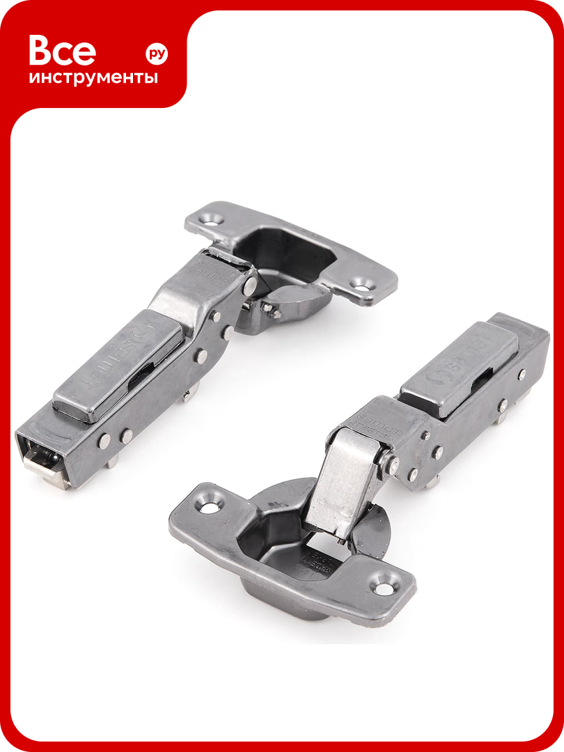 Петля SAMET MASTER BLACK со встроенным доводчиком, изгиб 9 мм, 48AX 115284