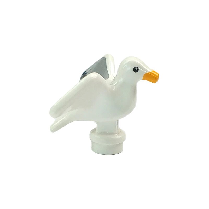Белый LEGO Seagull, B9-4-16, фигурка птицы