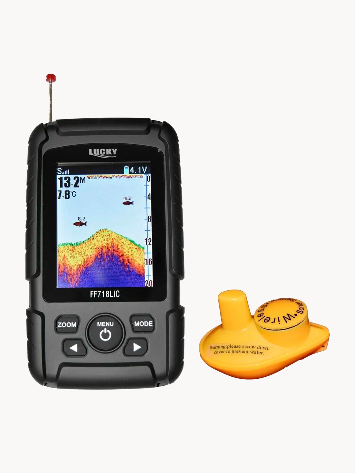 Эхолот с беспроводным датчиком LUCKY Portative Echo Sounder FF718LIC-W