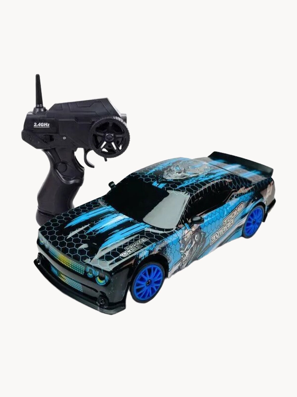 Радиоуправляемая машина для дрифта Dodge (19 см, 15 км/ч, сменные колеса, фишки) - SC24A26