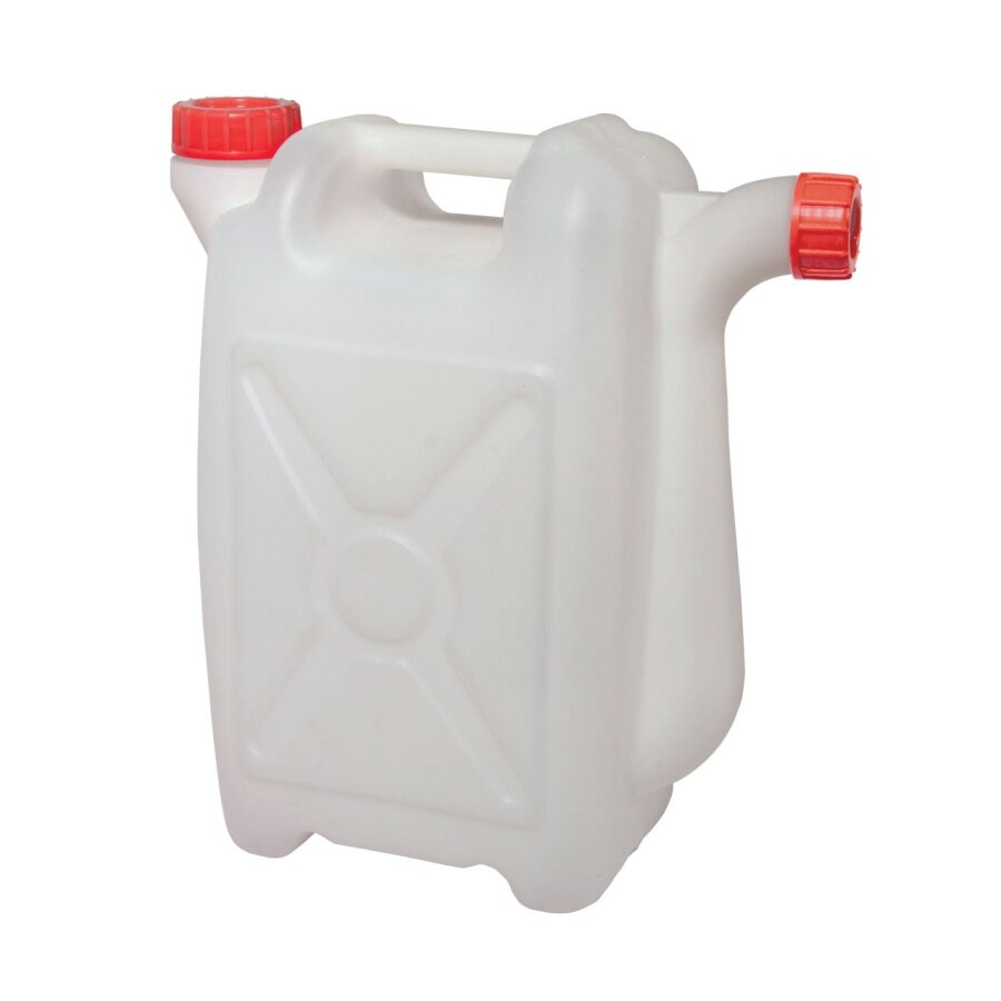 Канистра со сливом 25 литров, пластиковая - для транспортировки и хранения питьевой воды и других холодных жидкостей.
