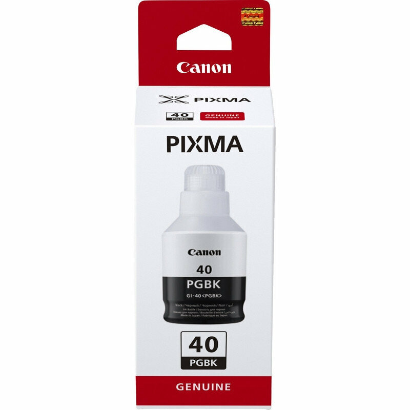 Контейнер с чернилами Canon GI-40BK (3385C001) чер. для Pixma G5040/G6040, 1102544