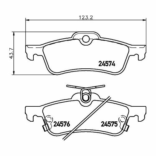 Колодки тормозные дисковые комплект Toyota, MINTEX MDB2914 (1 шт.)