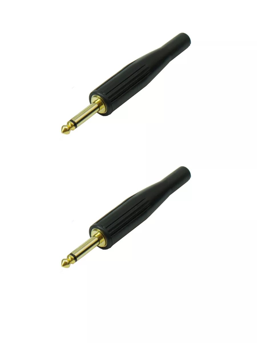 Джек моно кабельный 6.3 мм 2 шт. J185