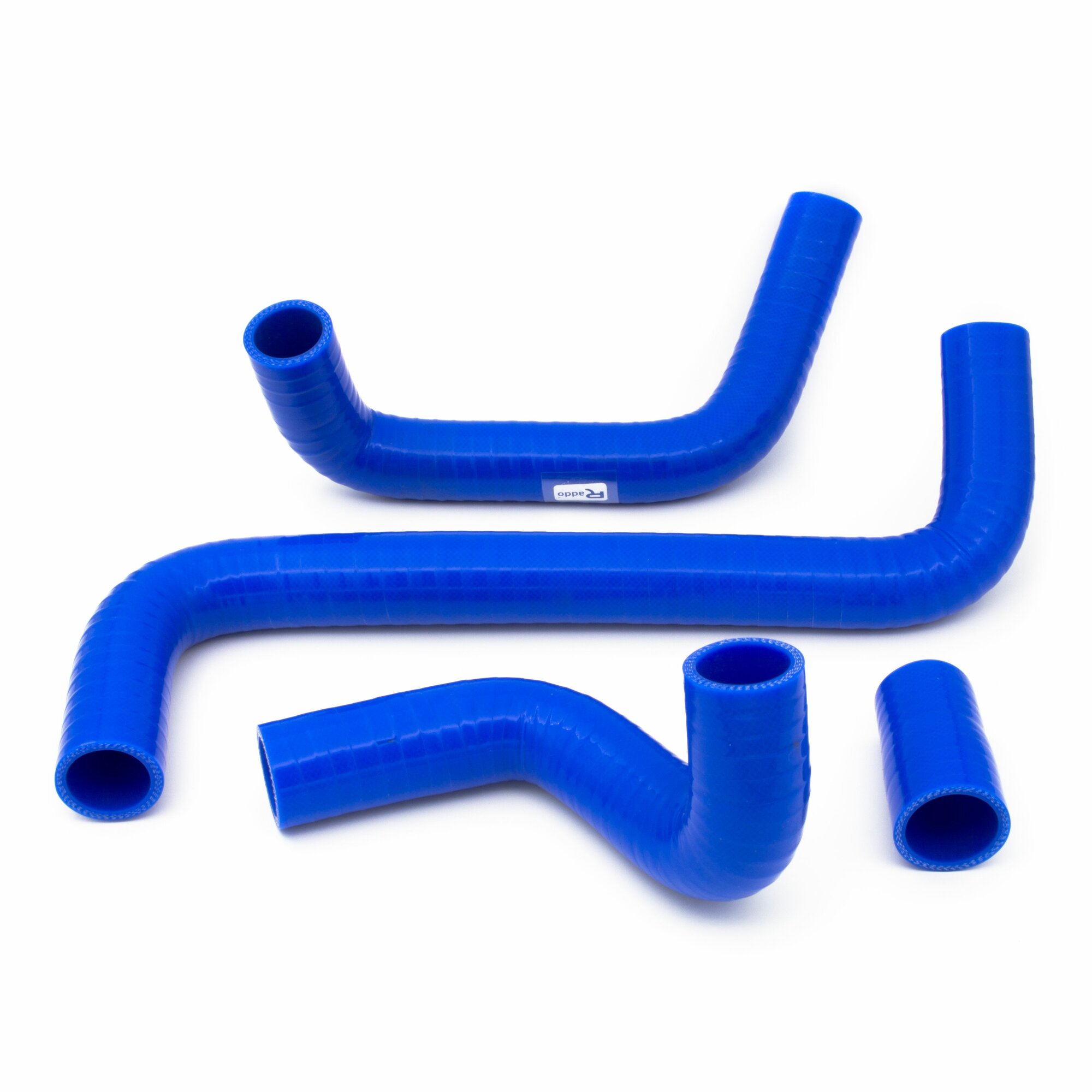 Патрубки радиатора ВАЗ 2121 (к-т 4шт) синий силикон "RADDO"