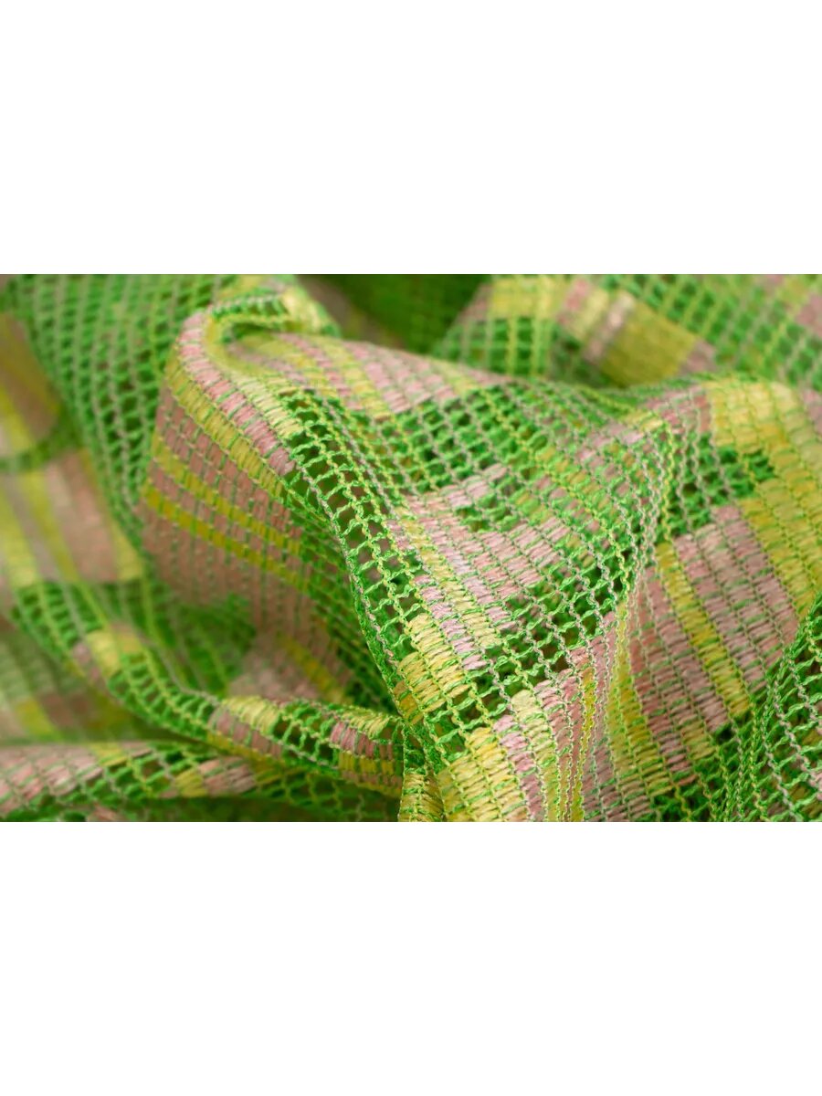 Ткань Сетка кружевная Miss салатовая