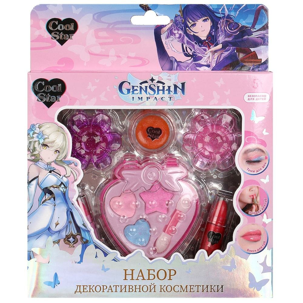 Косметика для девочек тени для век, блеск для губ, помада Cool Star 115676-GN-TTG