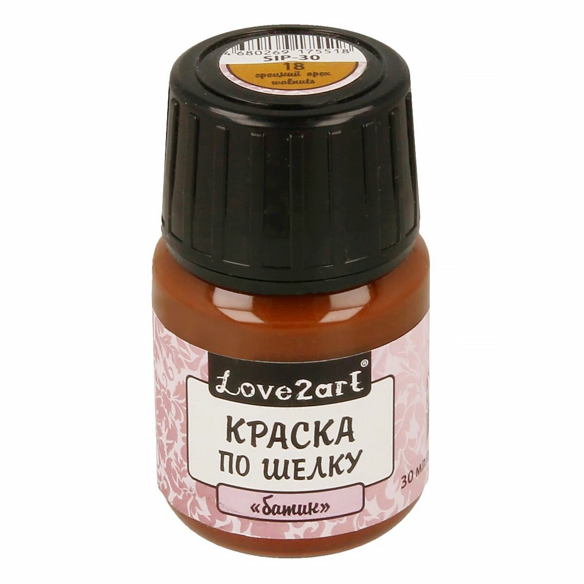 Краска по шелку "батик"Love2art" SIP-30 30 мл 18 грецкий орех
