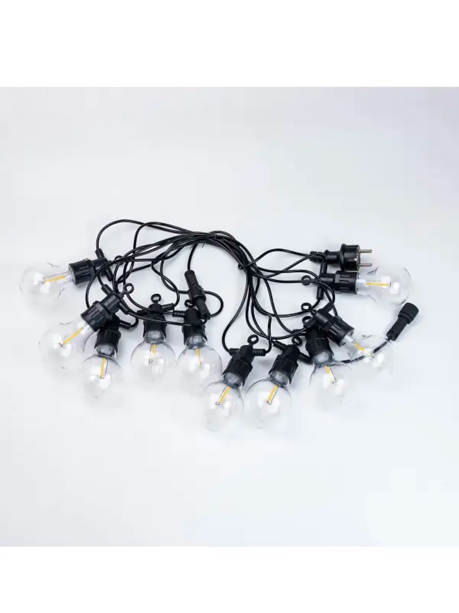 Уличная ретро гирлянда 15 метров 40 лампочек