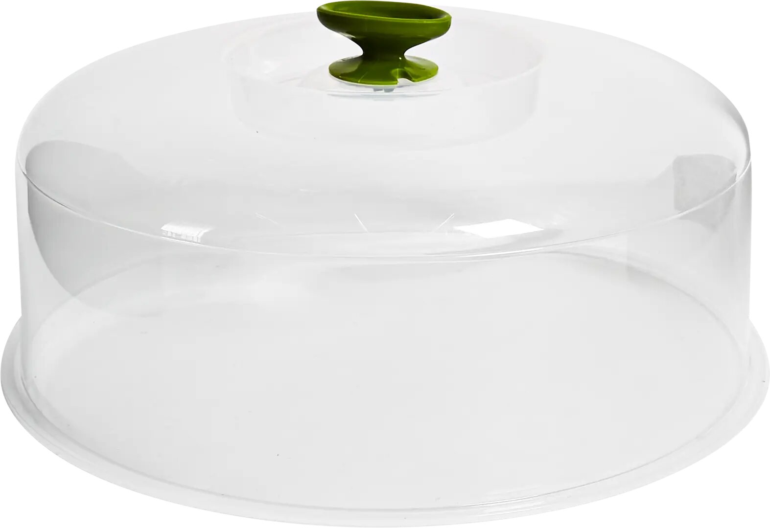 Крышка для СВЧ 27x27 см пластик цвет прозрачный