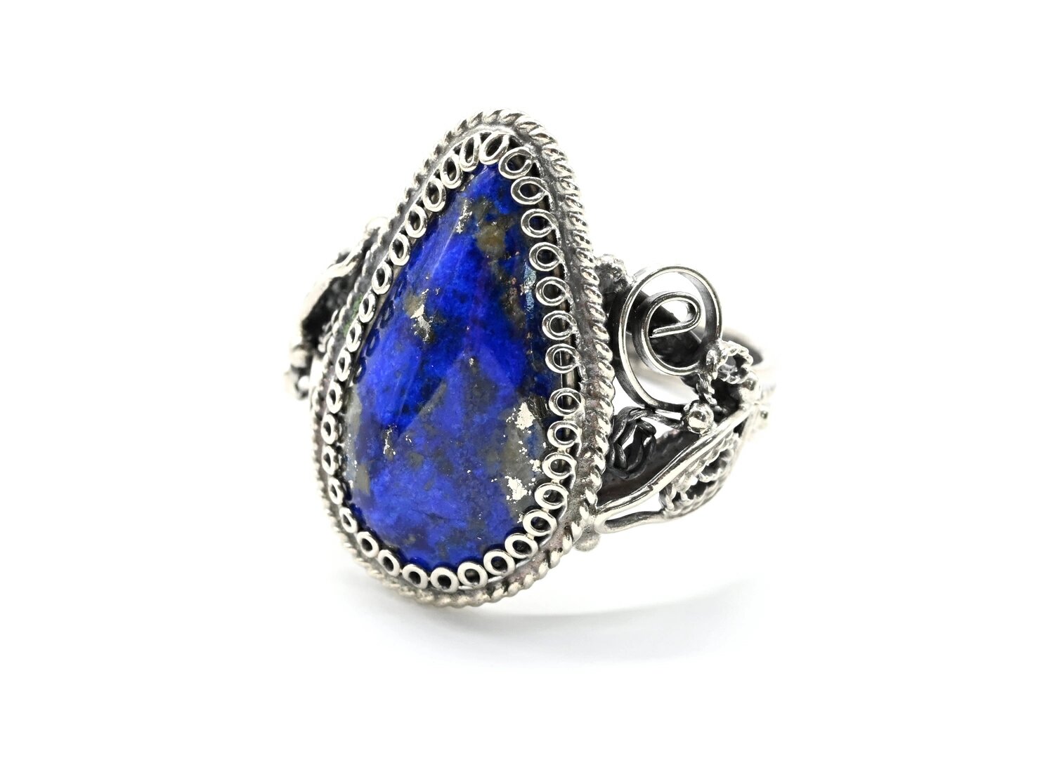 Кольцо, лазурит