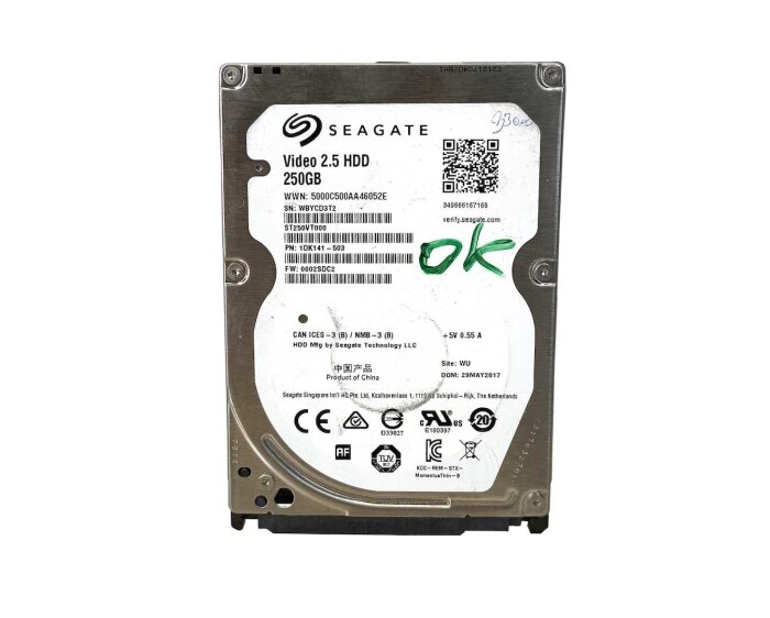 Жесткий диск 2.5" 250Gb SATA Seagate Video HDD ST250VT000