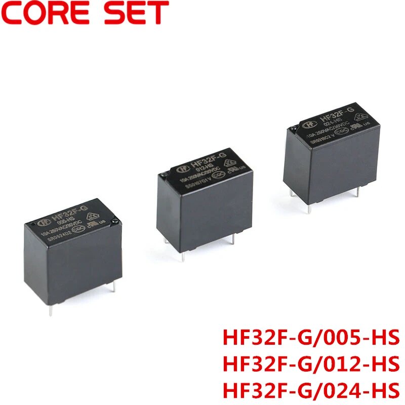 5 шт. Силовые реле Your Cee HF32F-G 10A 250В 24V
