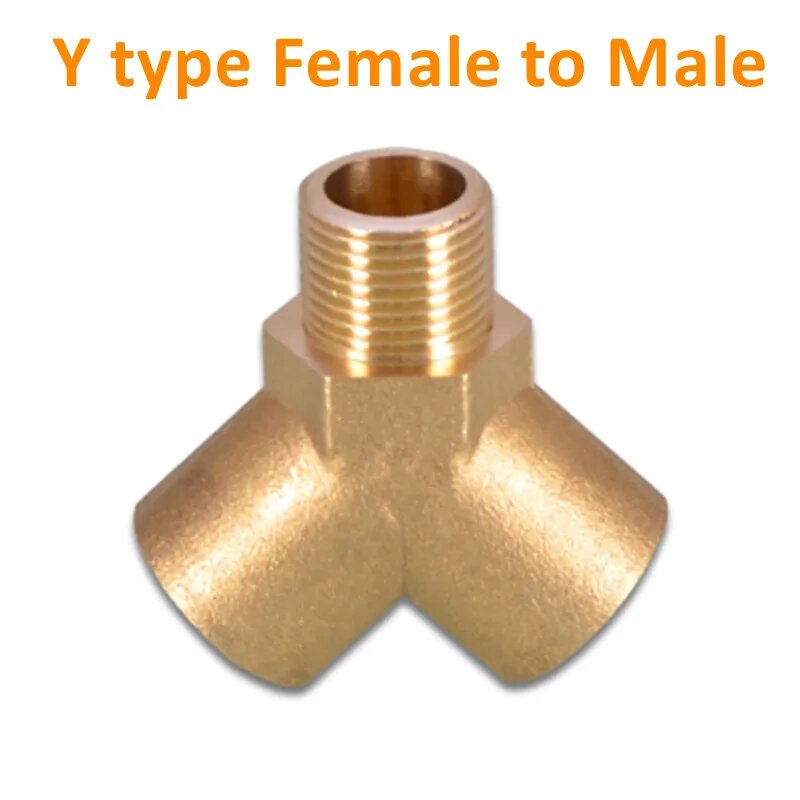 Медные фитинги латунные 1/8"-1" BSP 1/2", Y 3P Female to Male