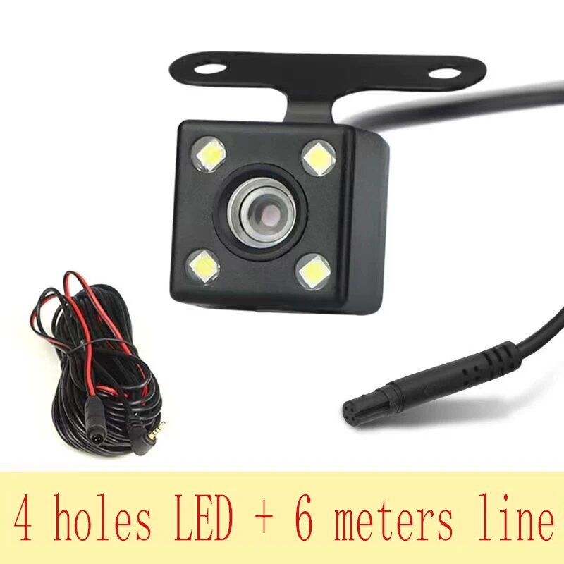 Автомобильная камера заднего вида 4 LED, 6 метров кабеля, 1PCS