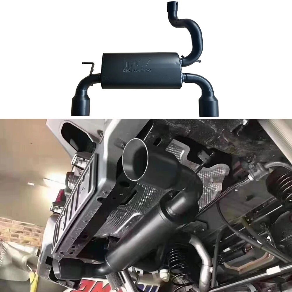 Выхлопная труба подходит для Jeep Wrangler JK JL 2007-2022, стальной наконечник глушителя 4X4, аксессуары для внедорожной автоматической выхлопной системы JL