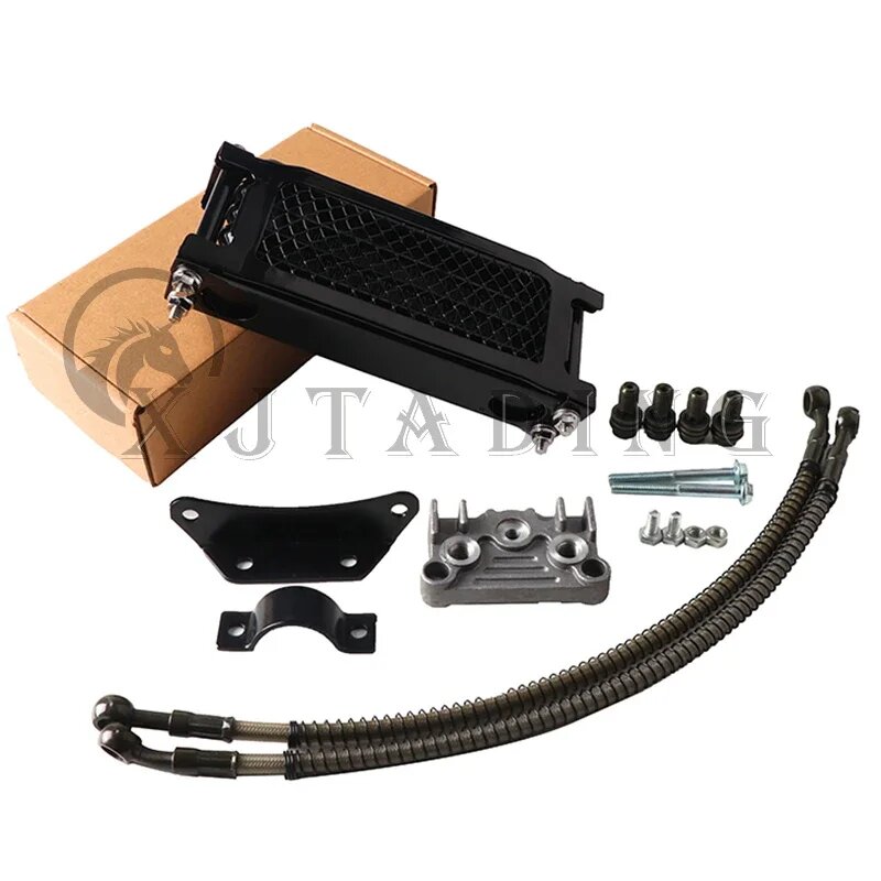 Масляный радиатор для мотоцикла, аксессуары для Honda Monkey 110 140 Black B125-140cc-L