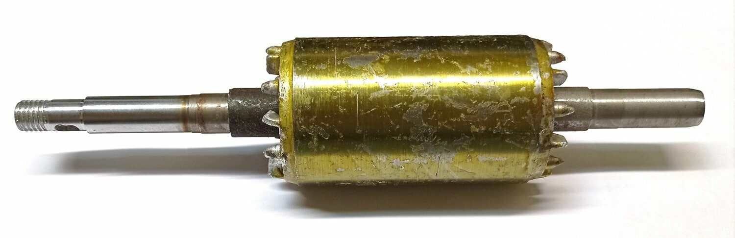 Ротор насоса Калибр СВД-1100 СВД-1150Ч якорь L=249мм резьба М12 Dобмотки=55мм Dвала=15мм Dвала=12мм