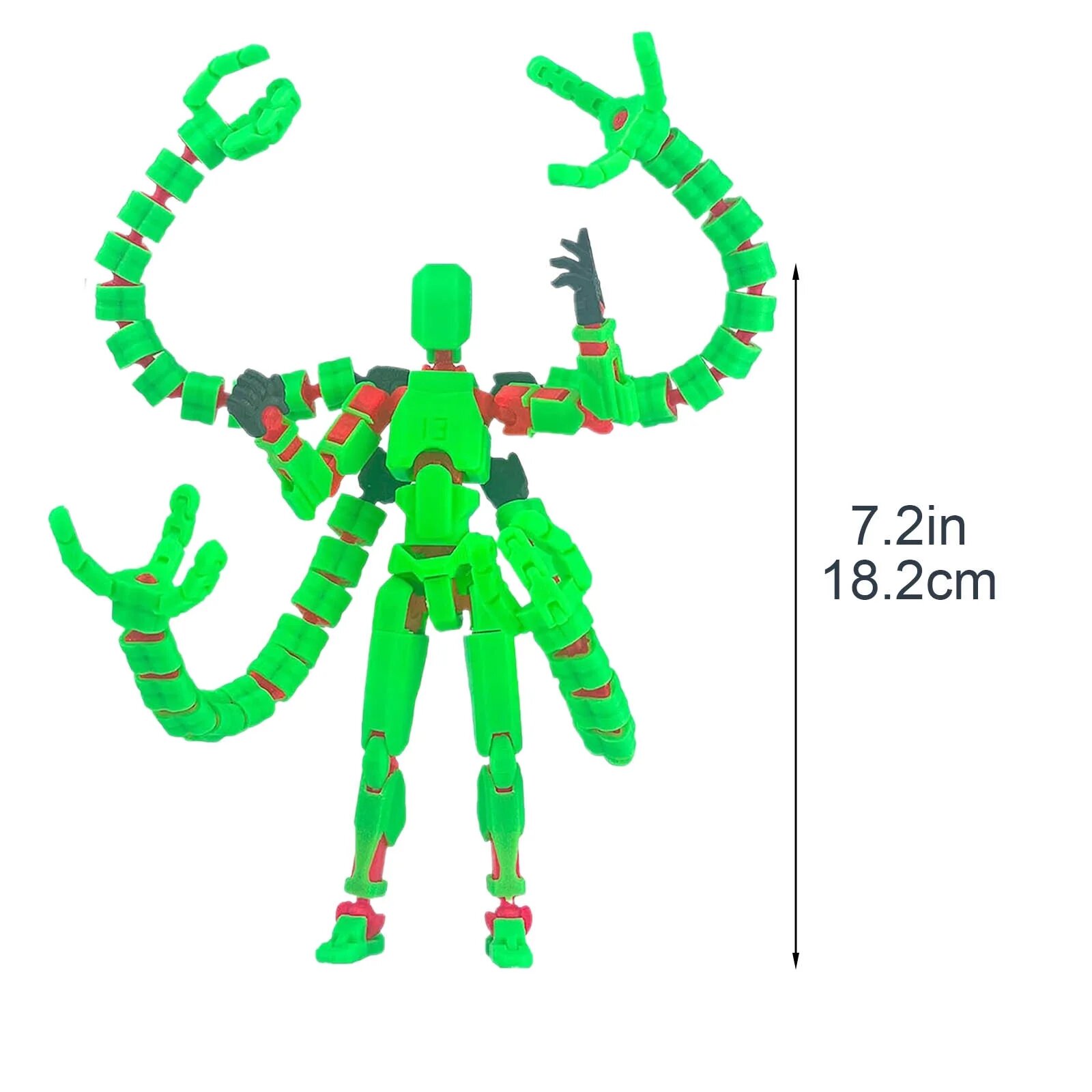 Фигурка T13 Фигурка, напечатанная на 3D-принтере, манекен робота с четырьмя когтями, 13 фигурок, раскройте силу фигурок