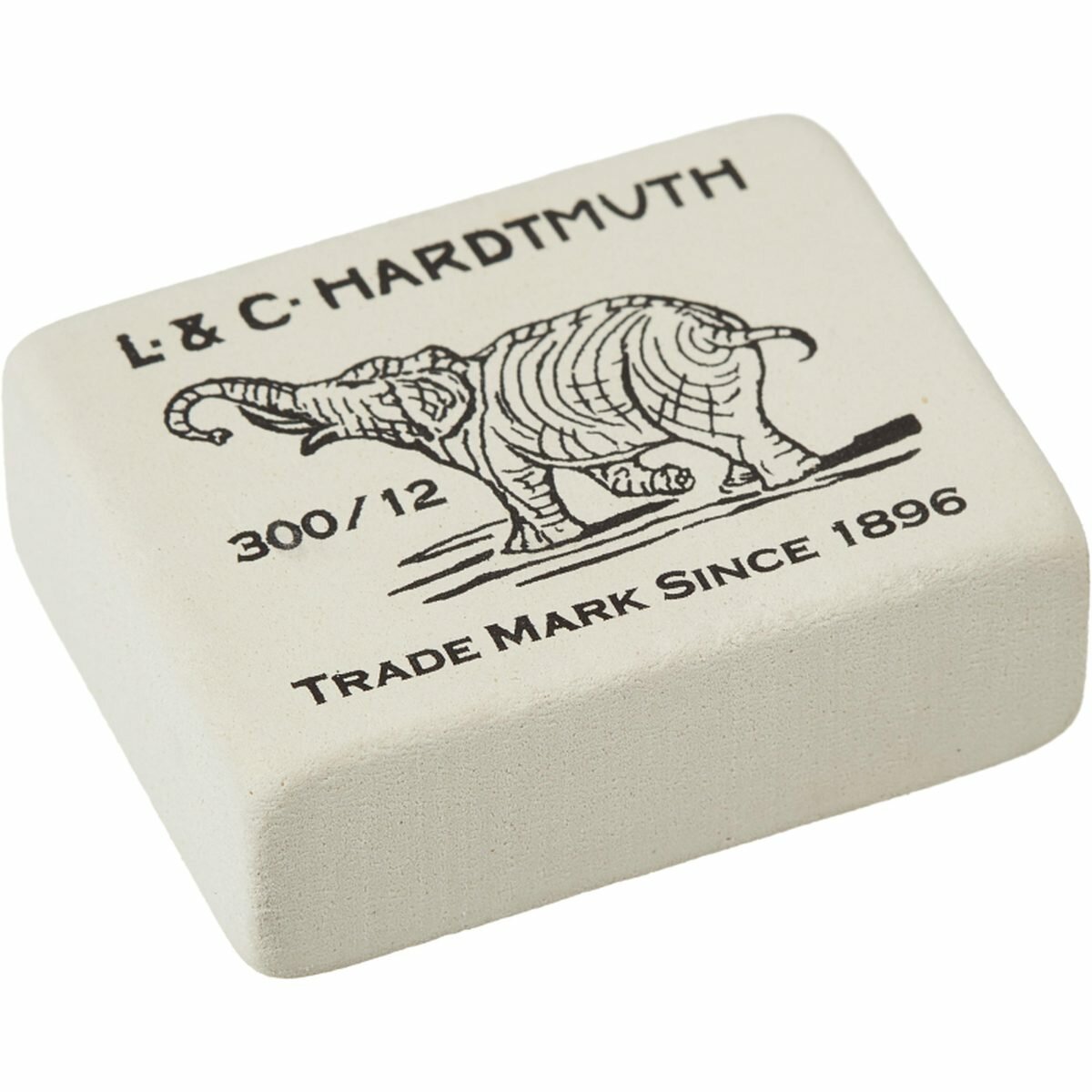 Ластик Koh-I-Noor Elephant 300/12 (прямоугольный, натуральный каучук, 48x37x16мм) (0300012002KDRU), 12шт.