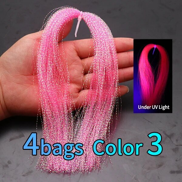 Витая Flashabou, розовый, 4 упаковки, Color: 4 bags color n3